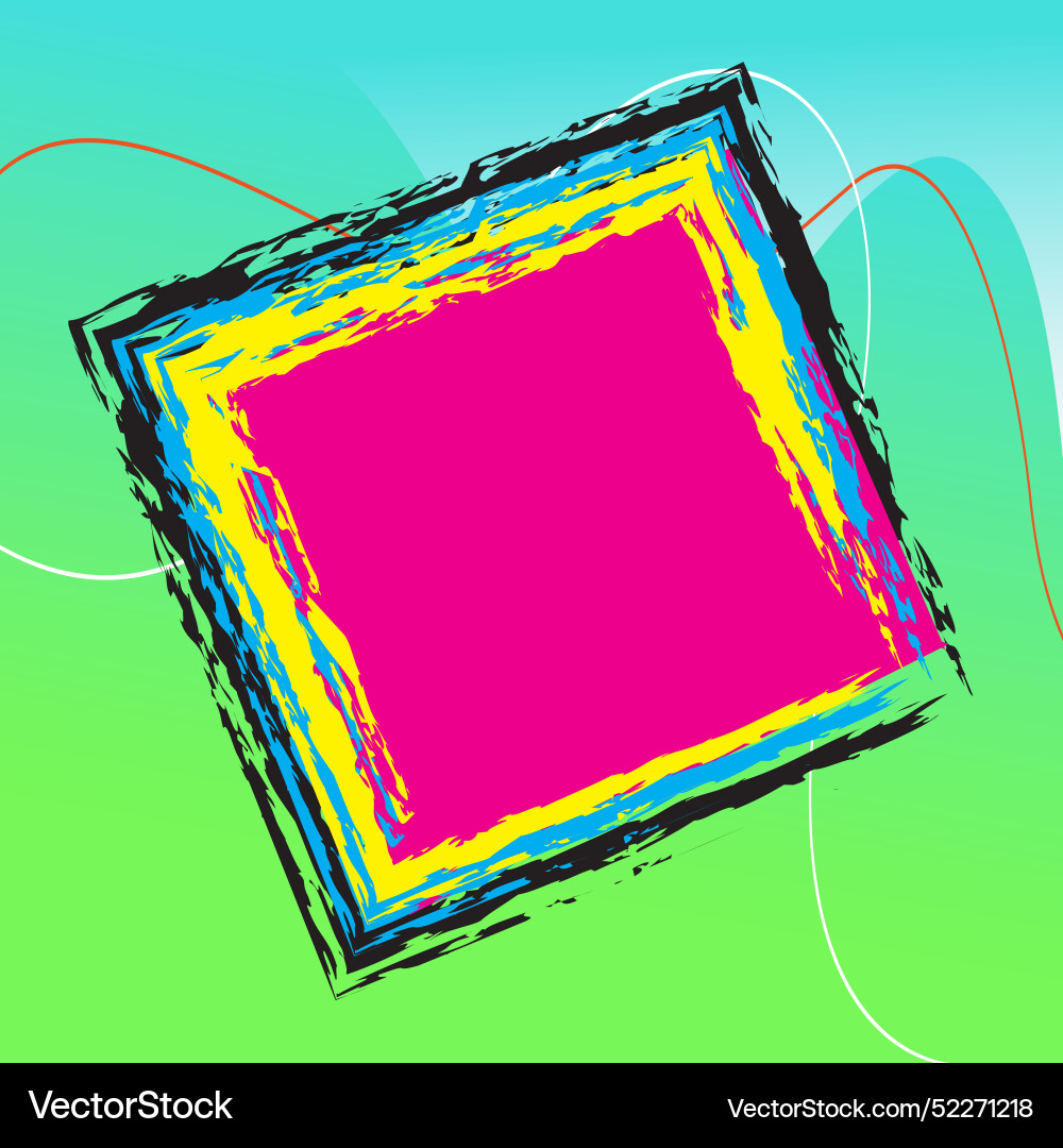 Abstract modern photo frame background Royalty Free Vector