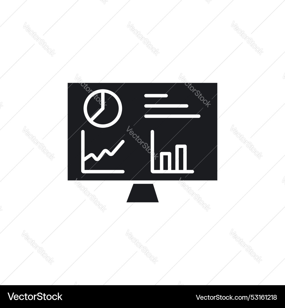 Admin dashboard icon symbol on white background Vector Image