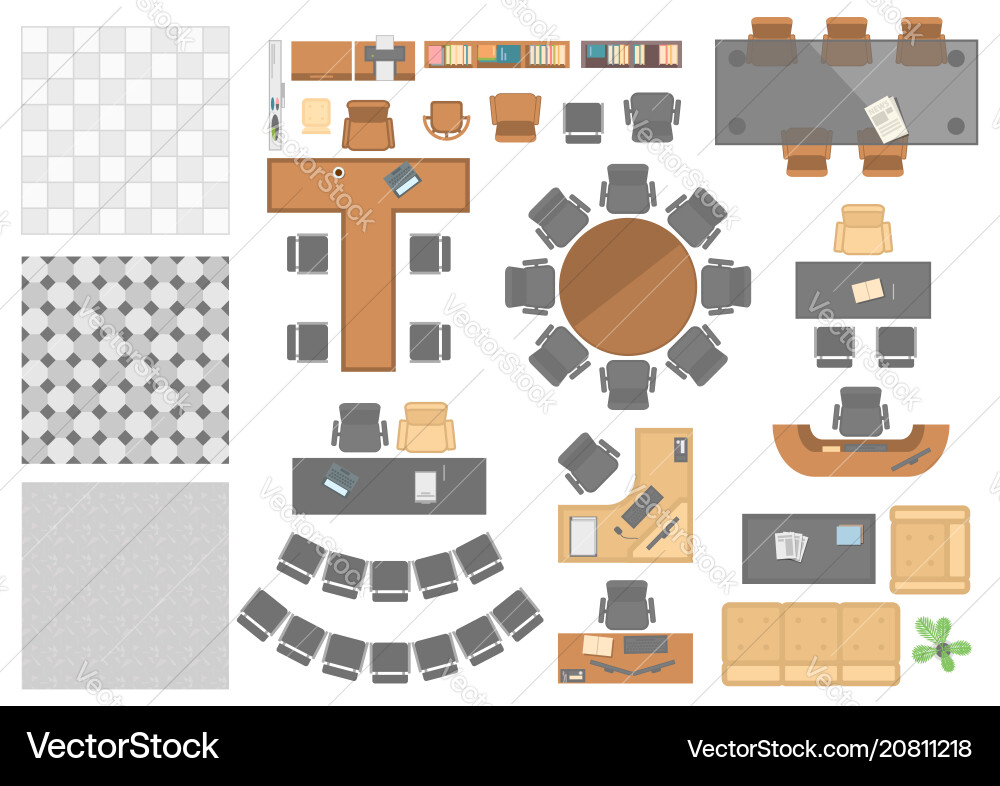 Bookshelf Top View Vector Images (79)