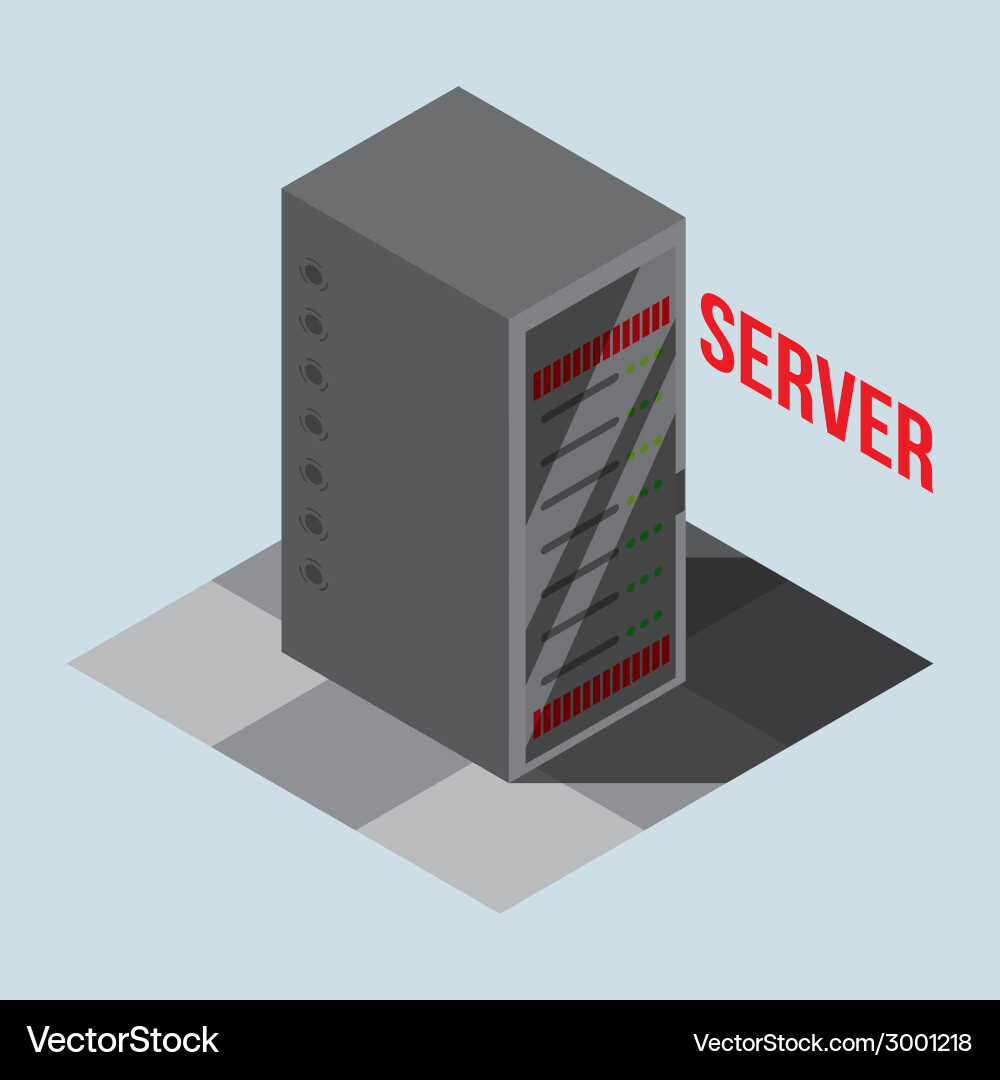 Server design Royalty Free Vector Image - VectorStock