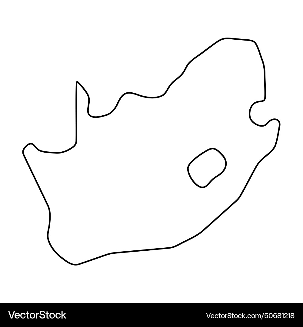south africa outline map