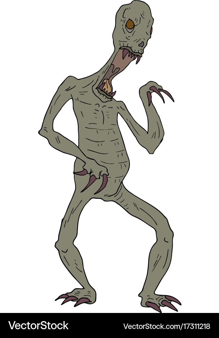 Ugly monster 2 Royalty Free Vector Image - VectorStock