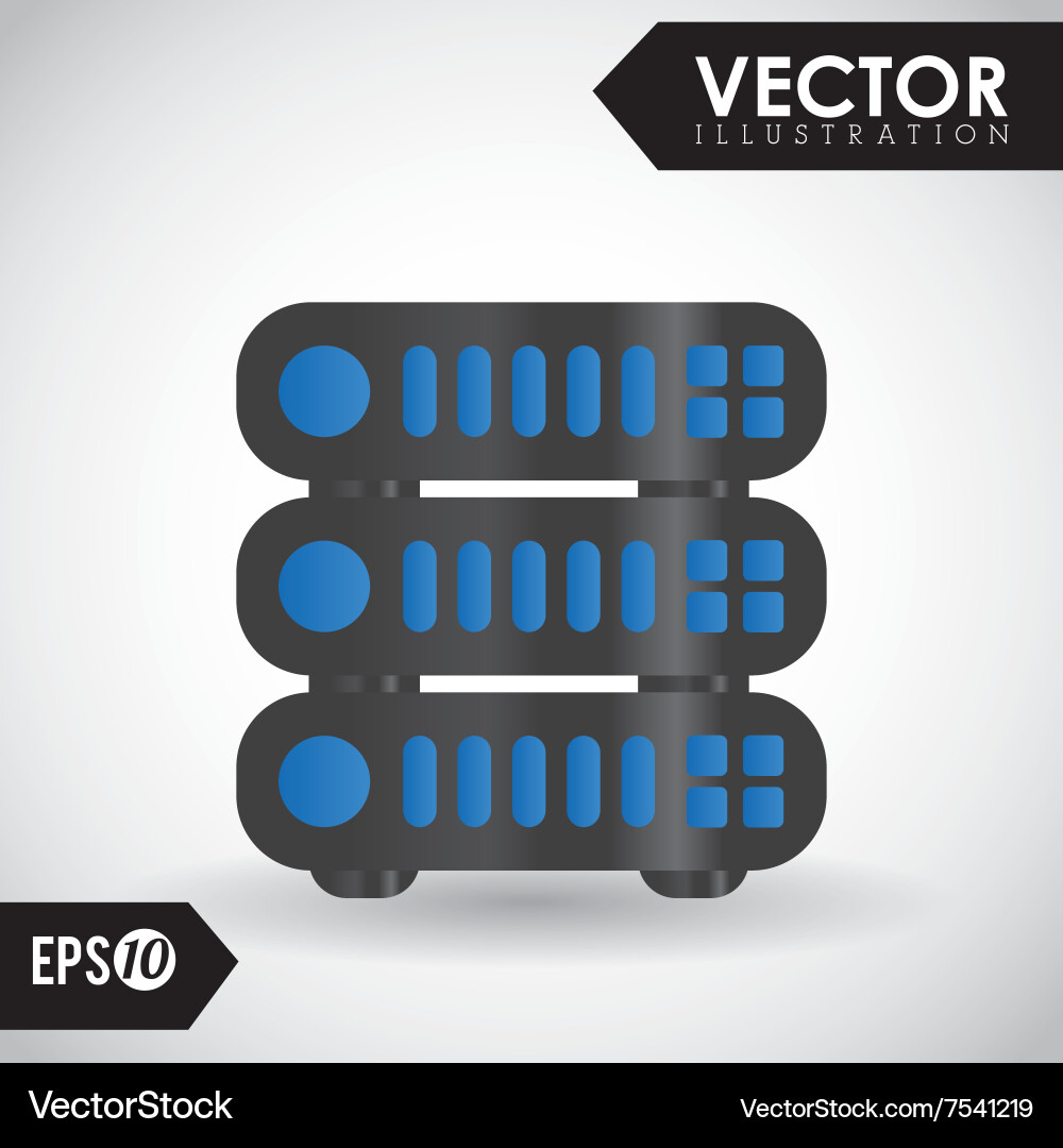 Data center design Royalty Free Vector Image - VectorStock
