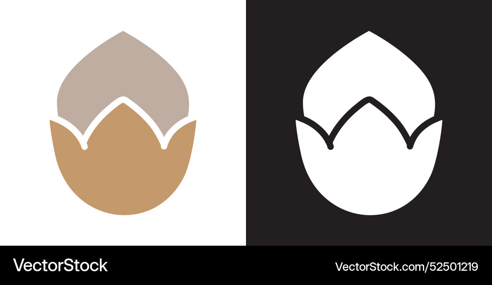 Hazelnut icon Royalty Free Vector Image - VectorStock