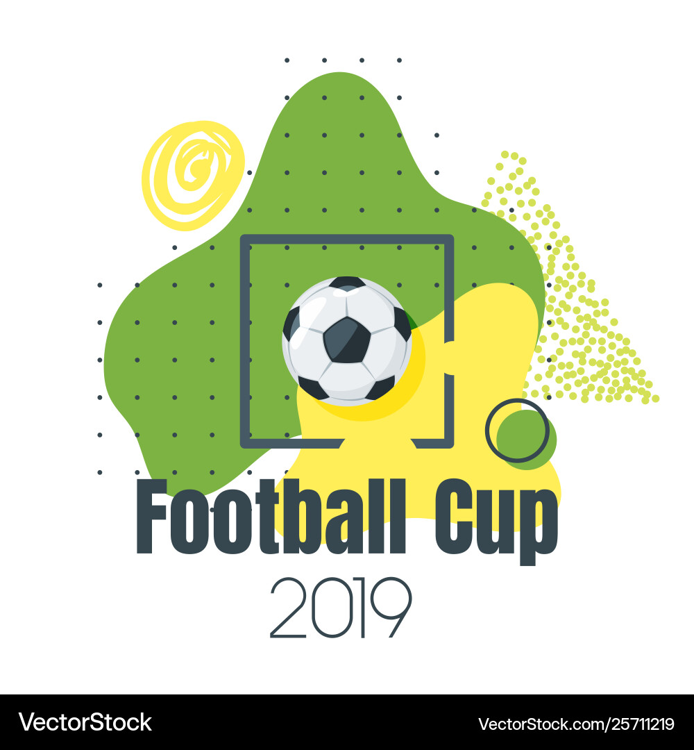 Soccer championship design element Royalty Free Vector Image