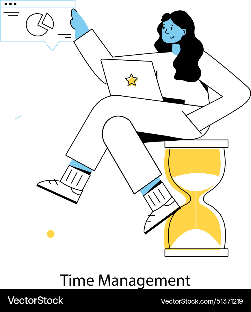 Time management Royalty Free Vector Image - VectorStock