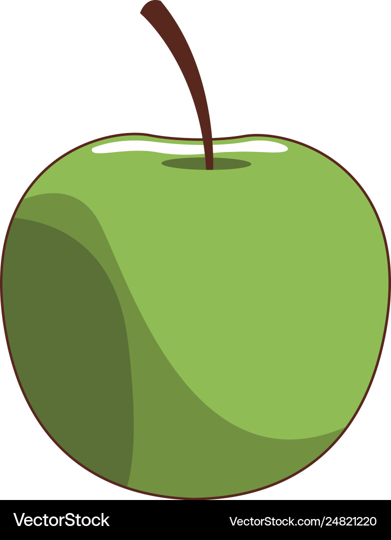 Apple fruit isolated Royalty Free Vector Image