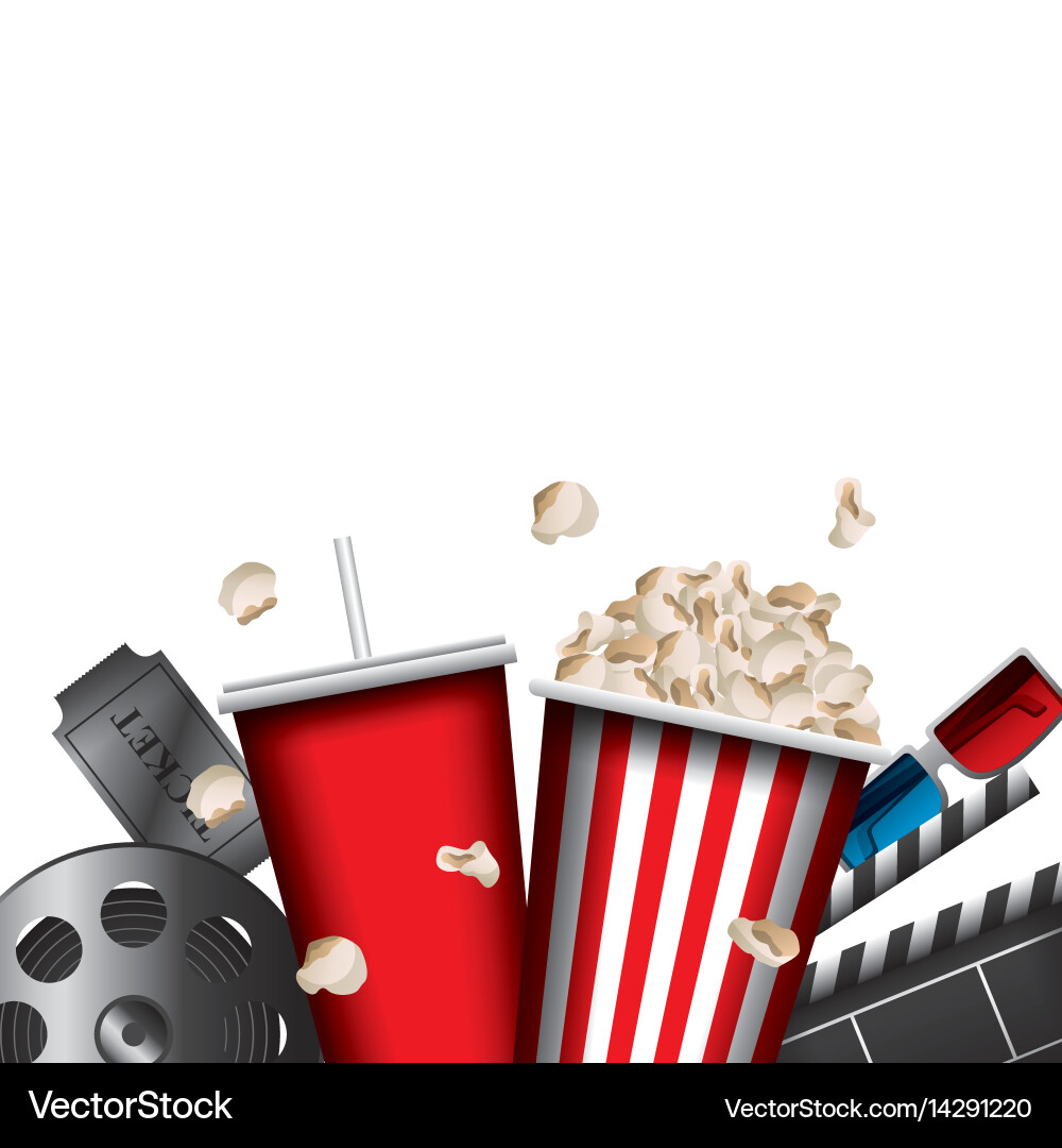 Cinema and movie design Royalty Free Vector Image