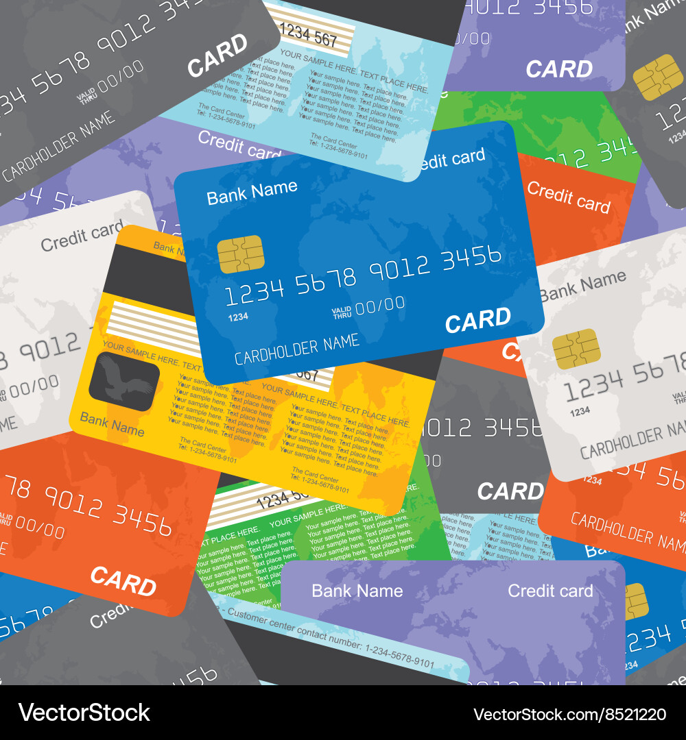Credit Card Background Pattern Royalty Free Vector Image