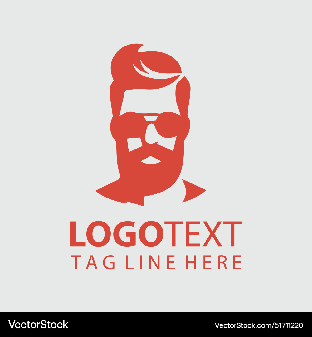 Gentle man logo Royalty Free Vector Image - VectorStock