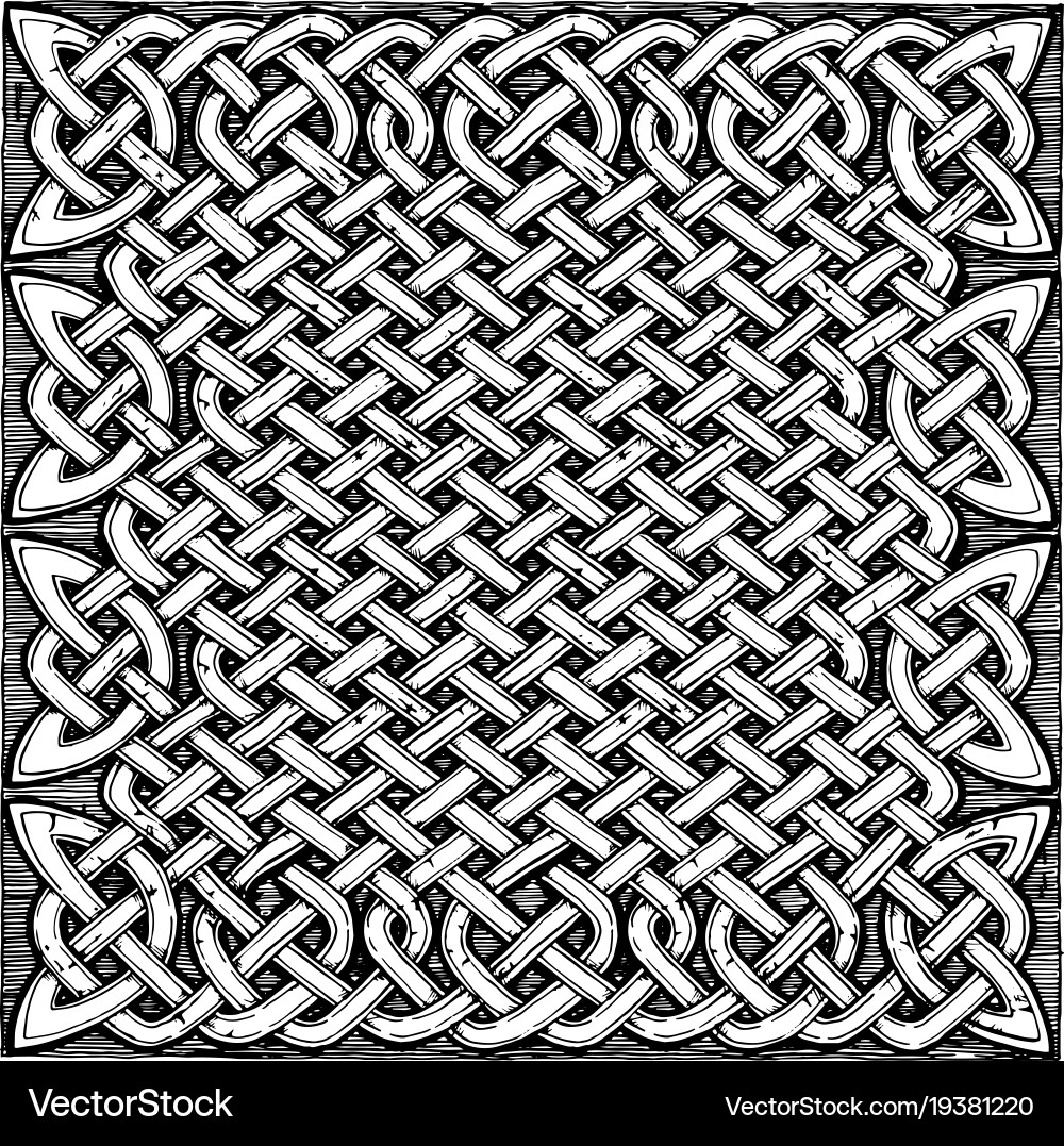 Intricate Celtic Knotwork Royalty Free Vector Image