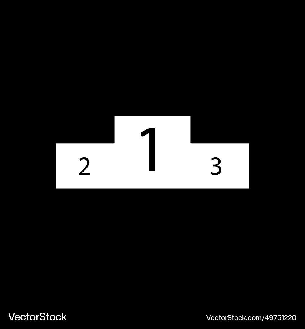 Podium icon logo image Royalty Free Vector Image