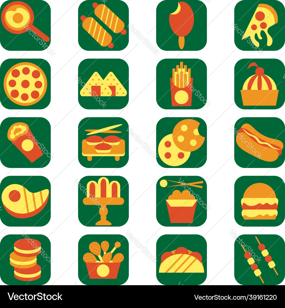 Restaurant food on a white background Royalty Free Vector