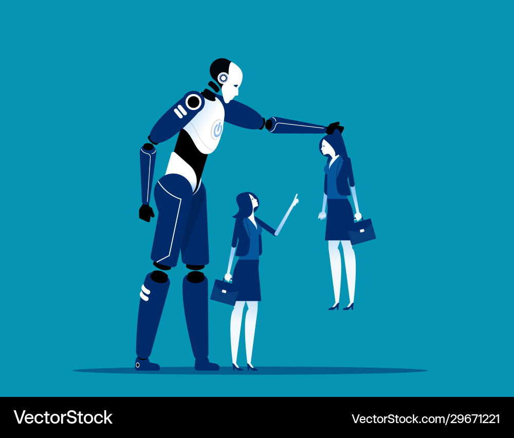 Artificial intelligence technology competition Vector Image