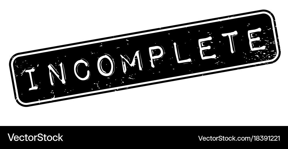 Incomplete rubber stamp Royalty Free Vector Image