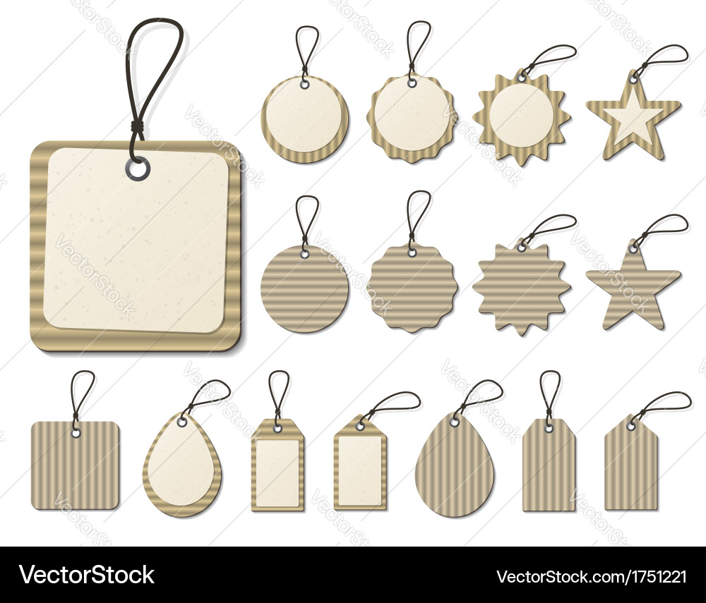 Paper tag Royalty Free Vector Image - VectorStock