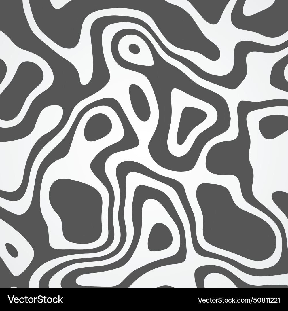 Stylized topographic contour map geographic line Vector Image