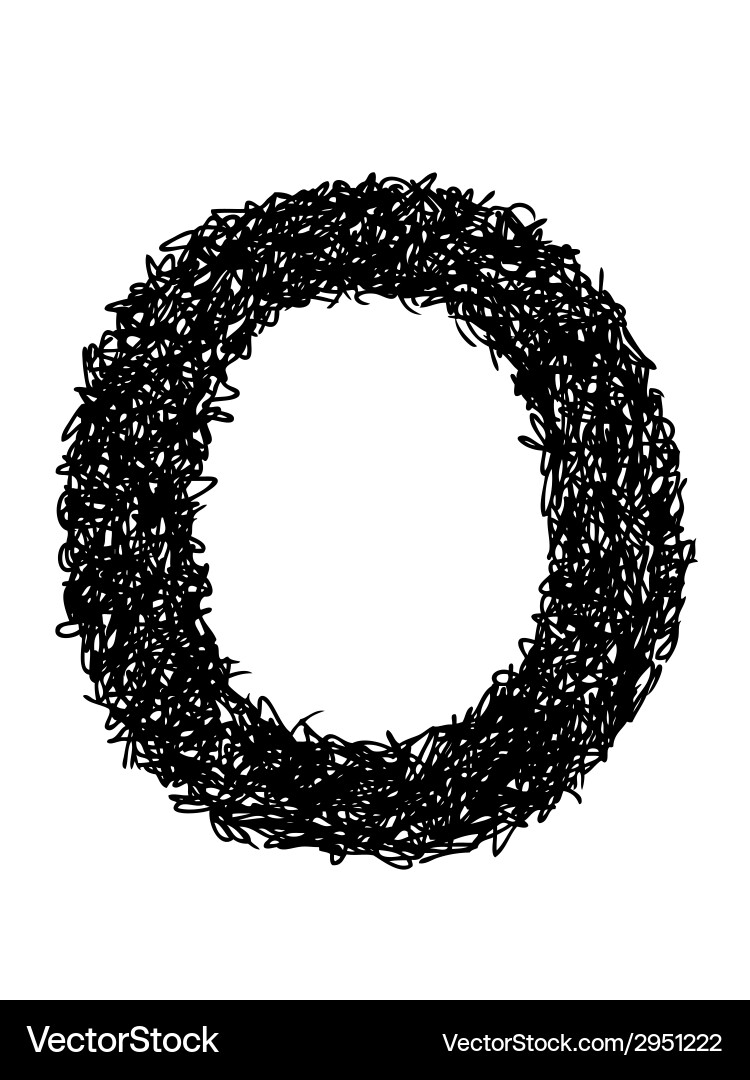 Alphabet o Royalty Free Vector Image - VectorStock