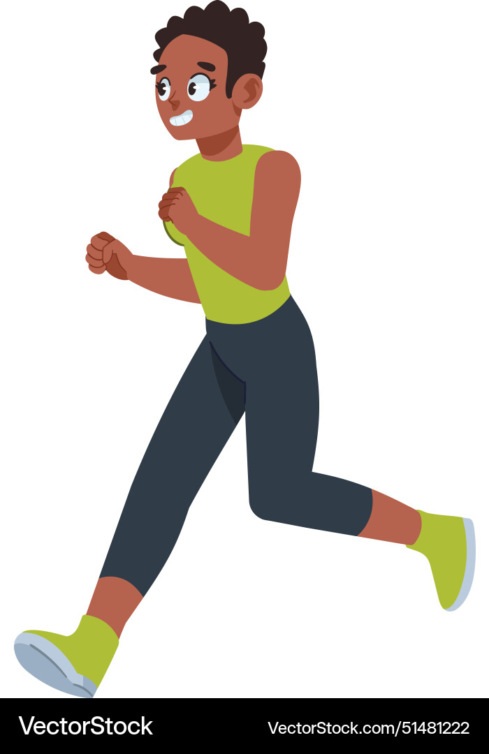 Gym runner woman Royalty Free Vector Image - VectorStock