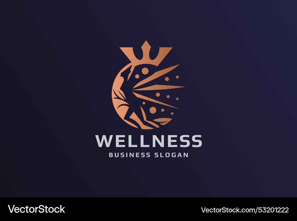 Logo wellness Royalty Free Vector Image - VectorStock
