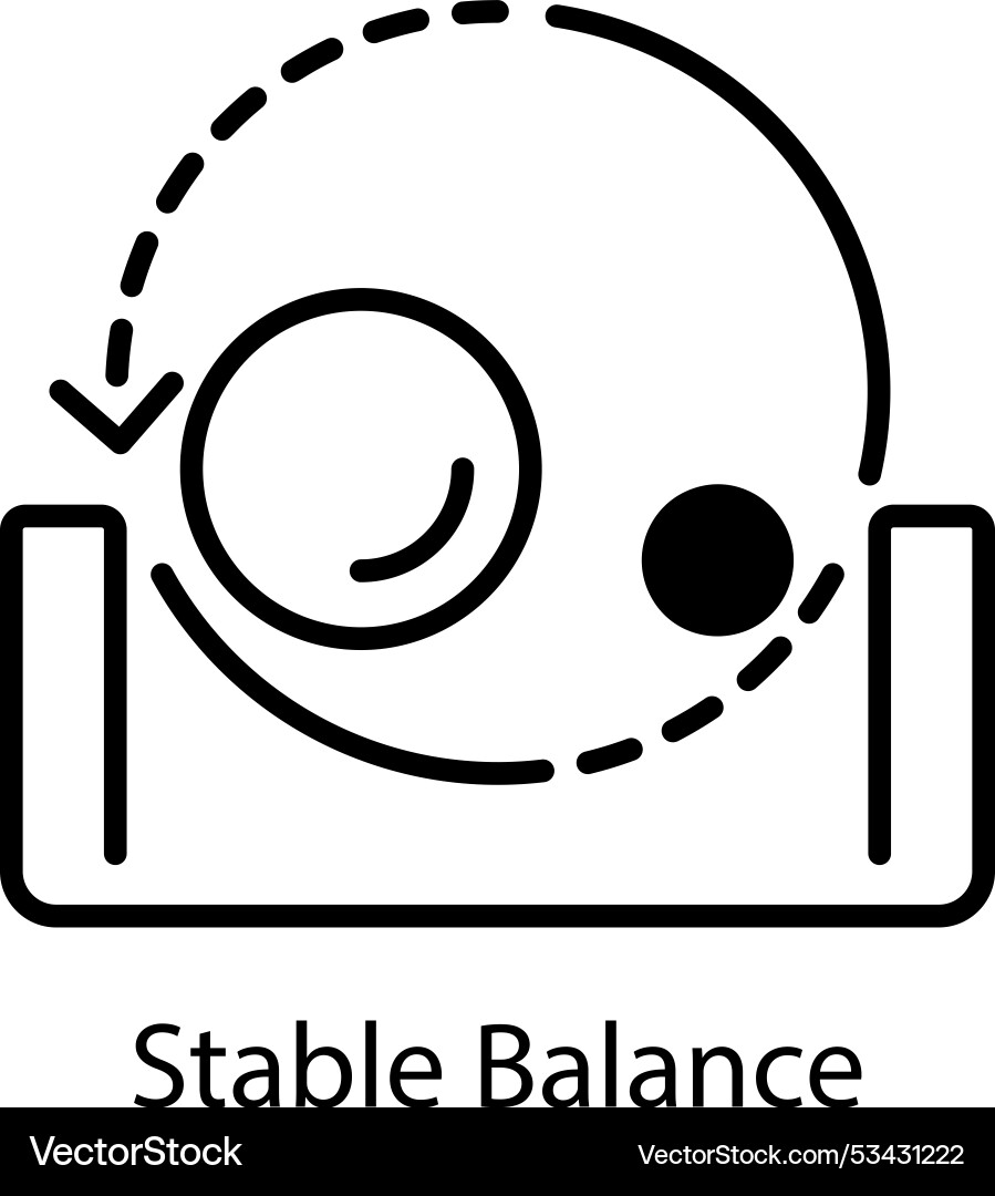 Stable balance Royalty Free Vector Image - VectorStock