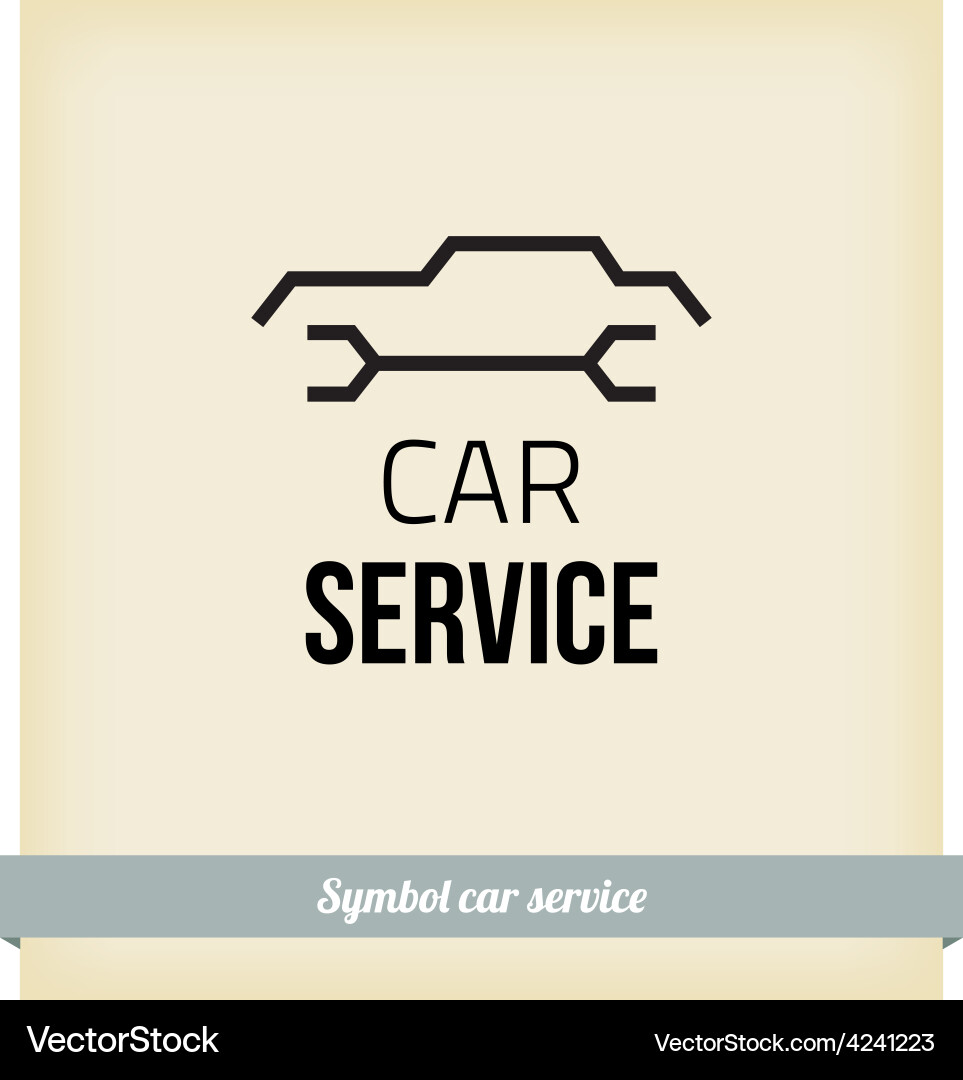 Car service sign Royalty Free Vector Image - VectorStock
