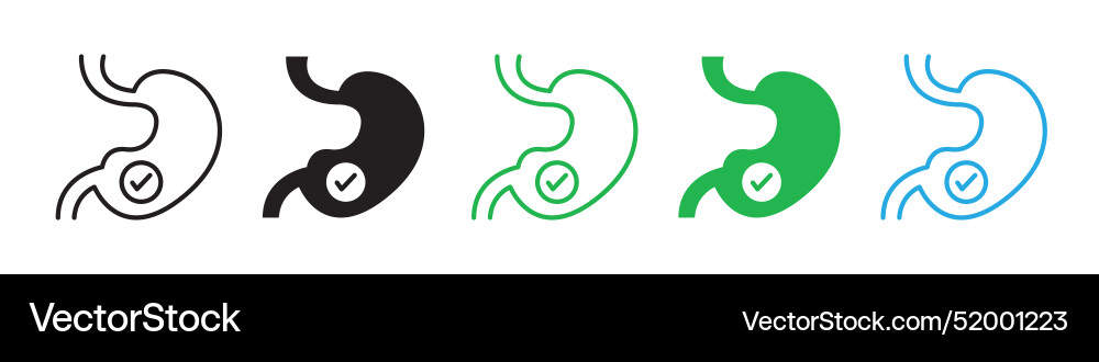 Digestive wellness icon encouraging healthy Vector Image