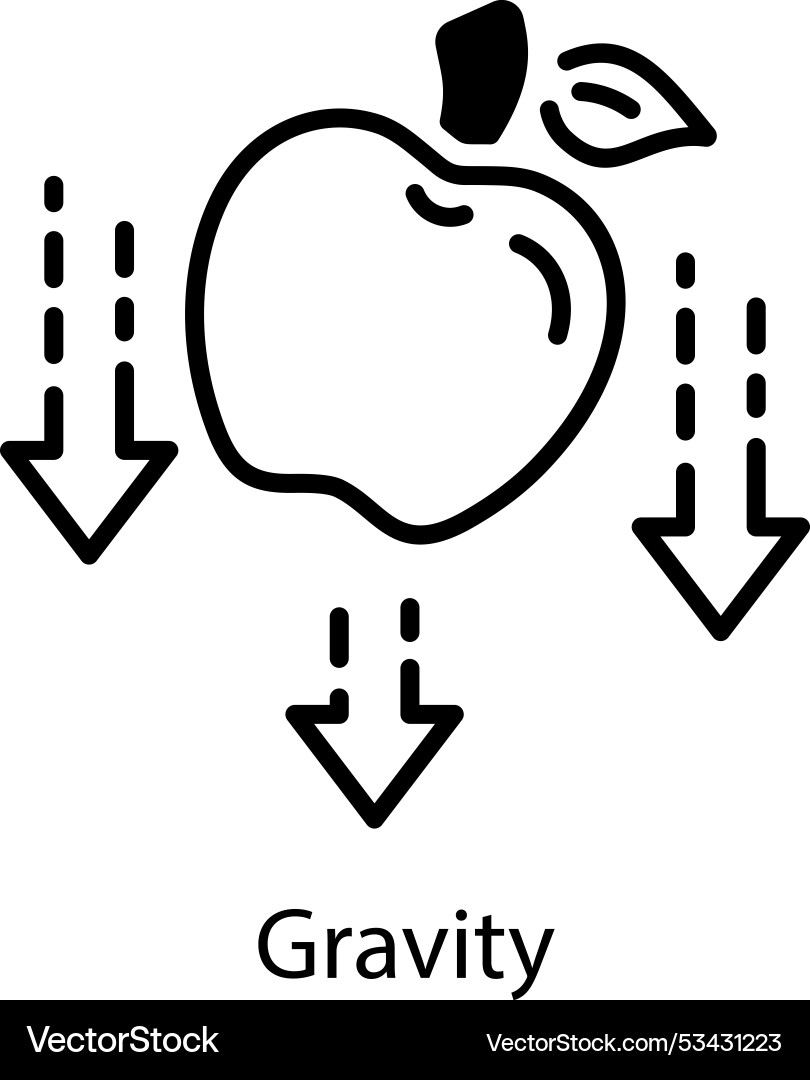 Gravity Royalty Free Vector Image - VectorStock
