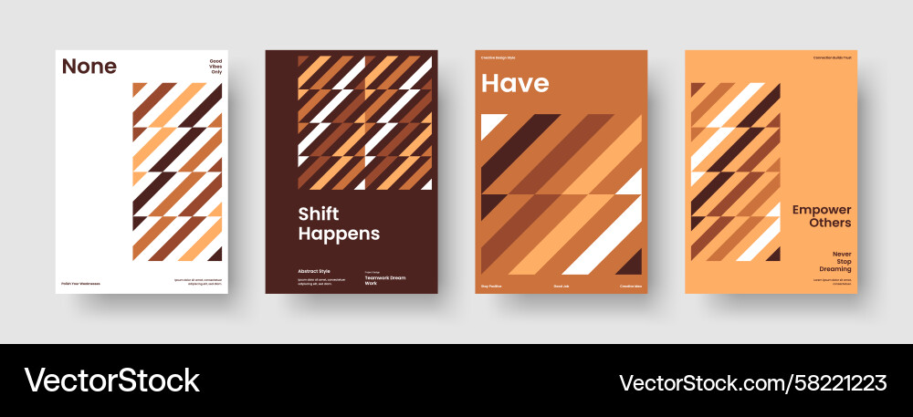 Modern Book Layout - Creative Poster Royalty Free Vector