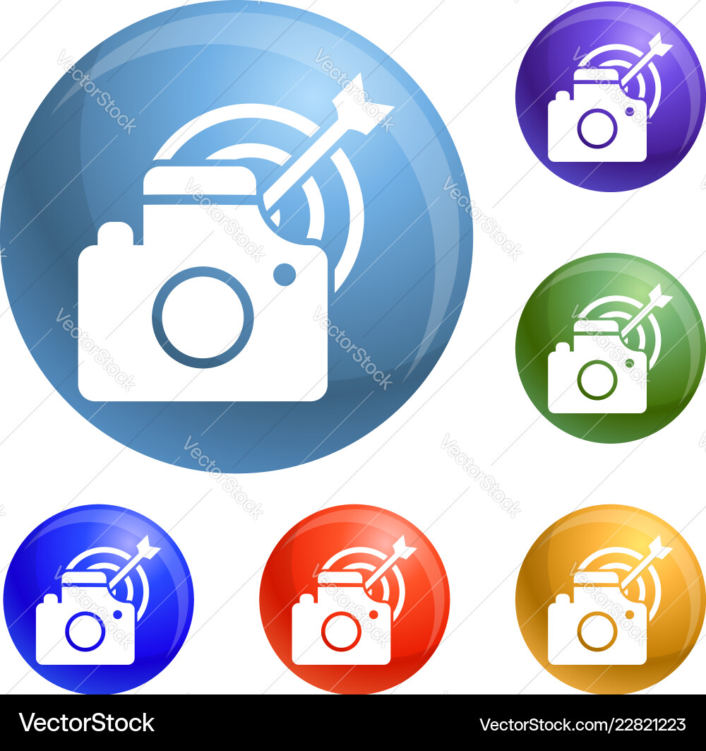 Target Icons - Marketing & Audience Royalty Free Vector