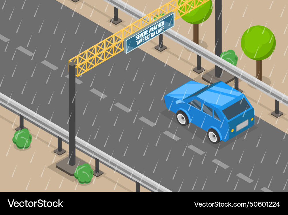 3d isometric flat of bad Royalty Free Vector Image