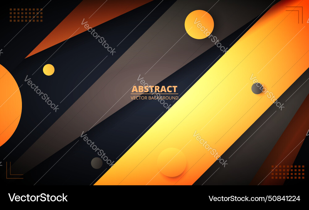 Brown and yellow colored modern memphis abstract Vector Image