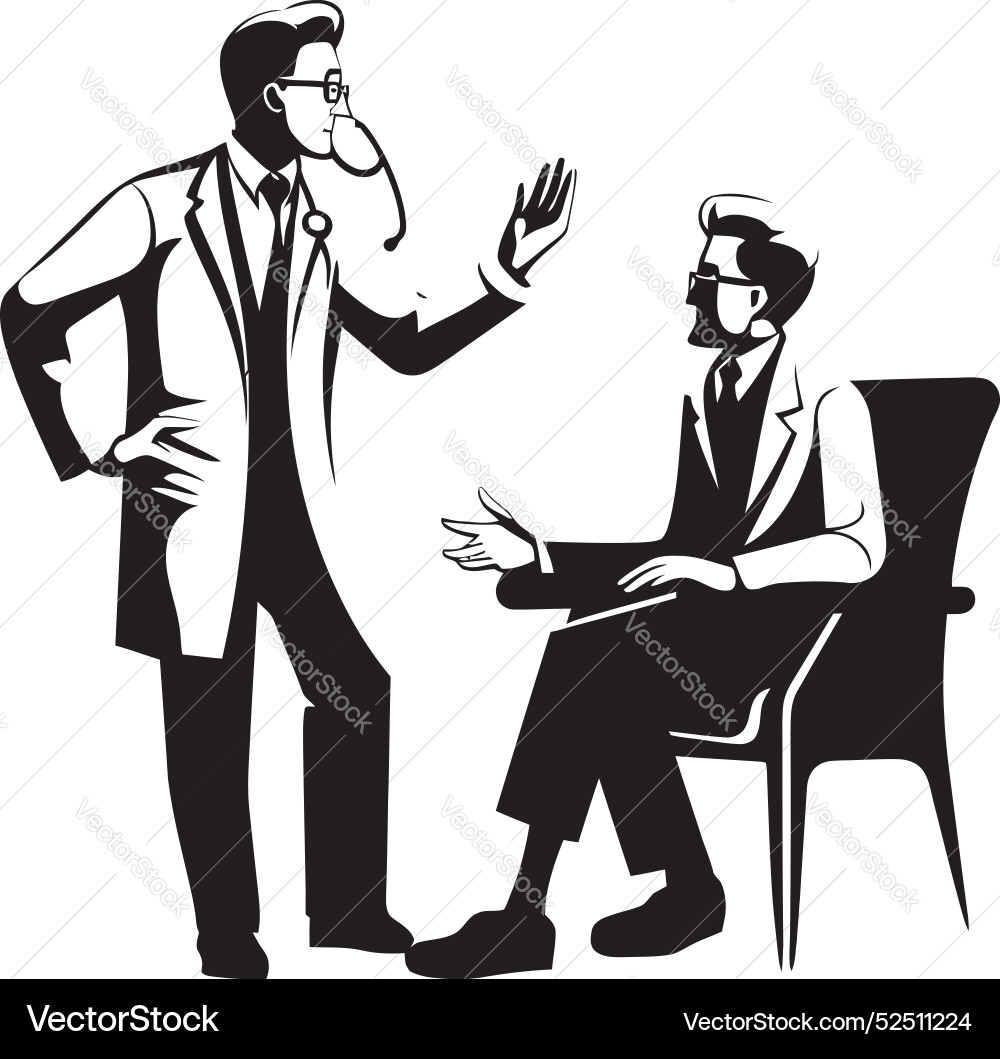 Empathetic connections doctors bond with patients Vector Image
