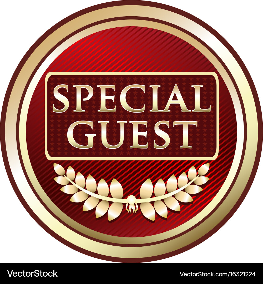 Special guest icon Royalty Free Vector Image - VectorStock