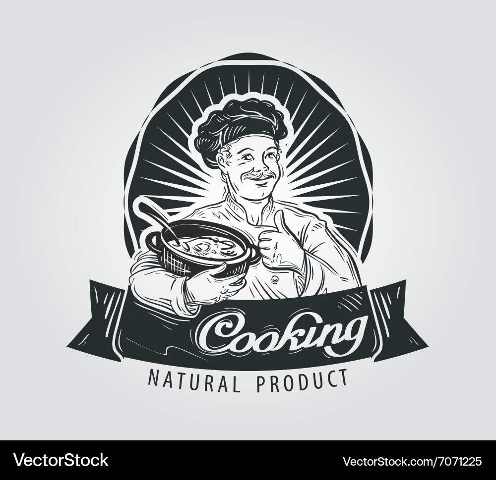 Cooking logo design template restaurant Royalty Free Vector