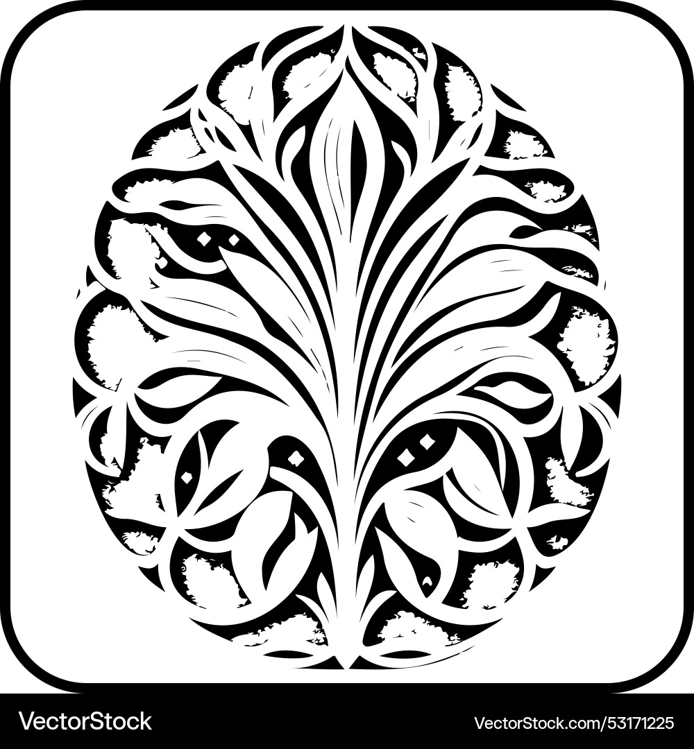 Laser engraving patterns ornament decoration Vector Image