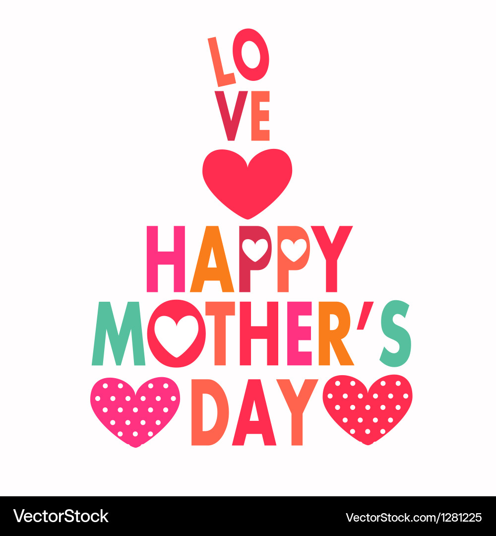 Mothers day Royalty Free Vector Image - VectorStock