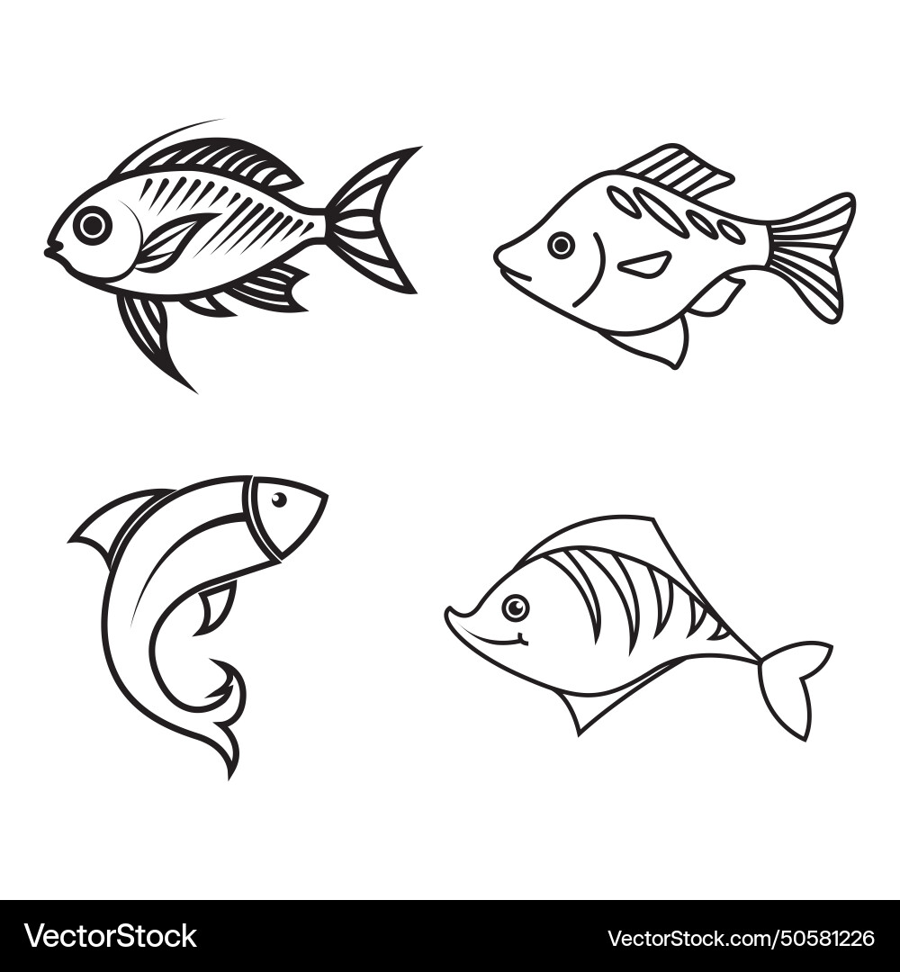 Fish icon Royalty Free Vector Image - VectorStock