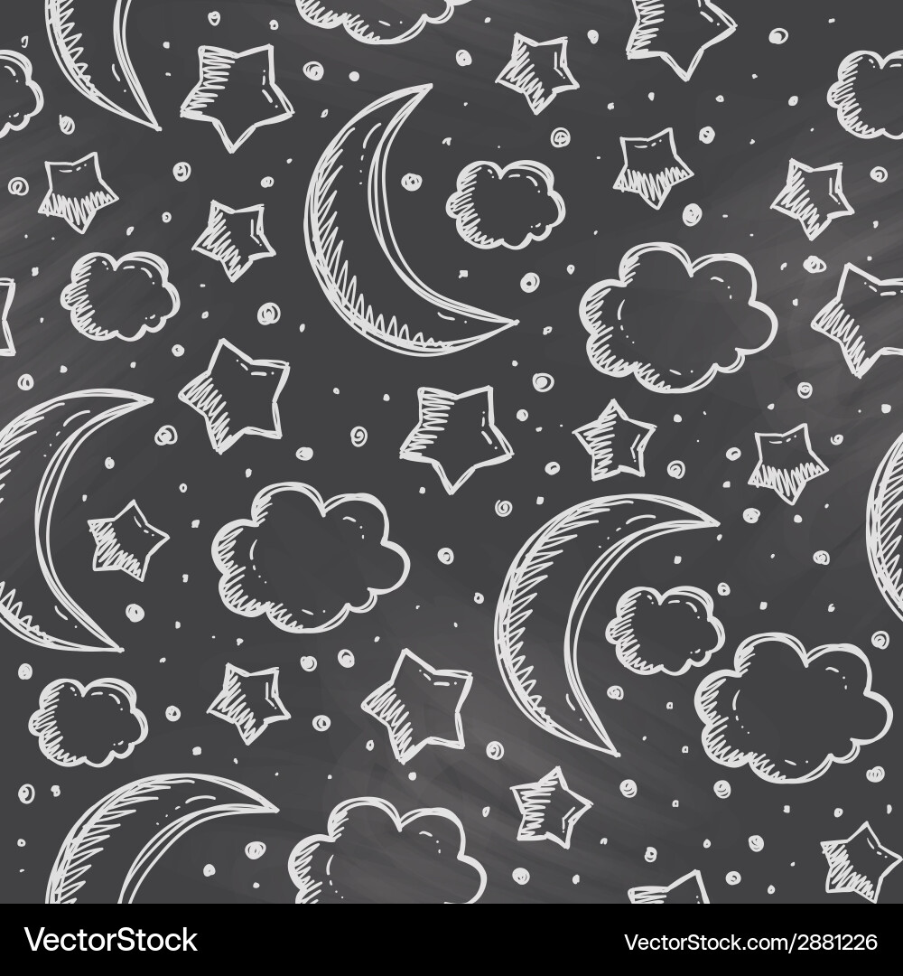 Night pattern Royalty Free Vector Image - VectorStock