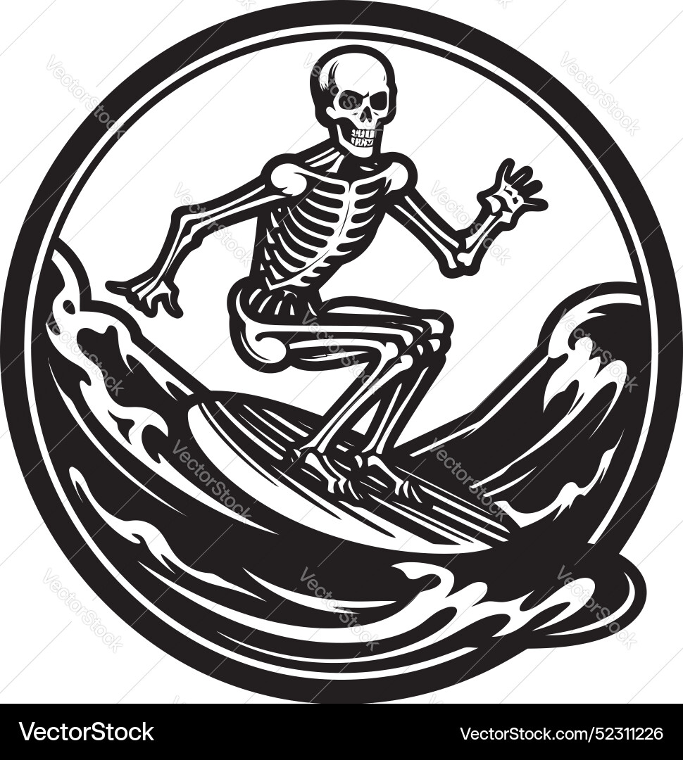 Skeleswell cartoon skeleton logo icon bone break Vector Image