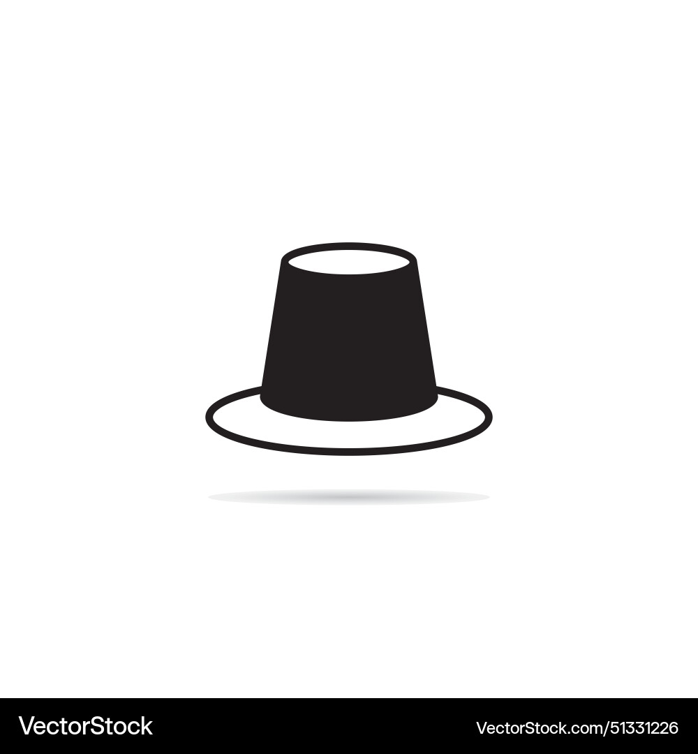Top hat icon Royalty Free Vector Image - VectorStock