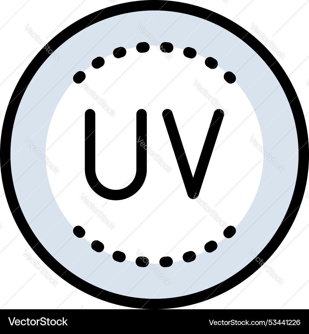 Uv light for disinfection color icon ultraviolet Vector Image