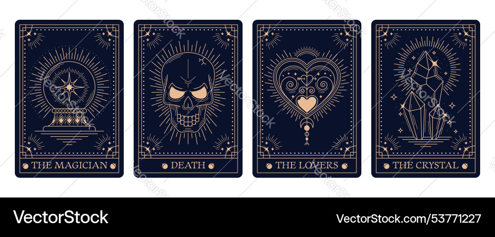 Tarot Card Back Vector Images (over 350)