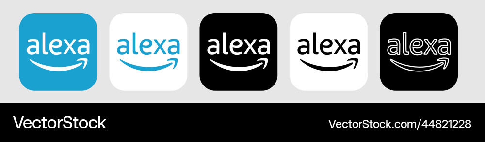 App icon amazon alexa Royalty Free Vector Image