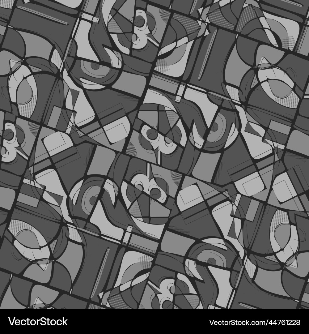 Grayscale abstract geometric background Royalty Free Vector