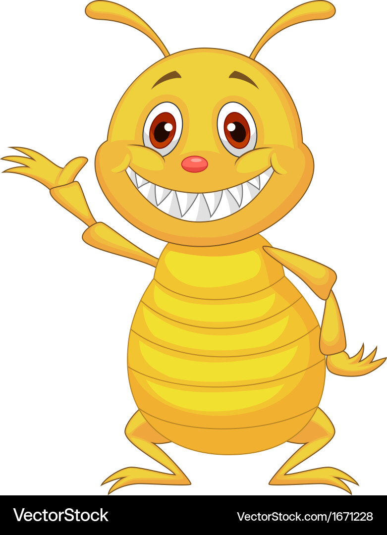 Termite cartoon Royalty Free Vector Image - VectorStock