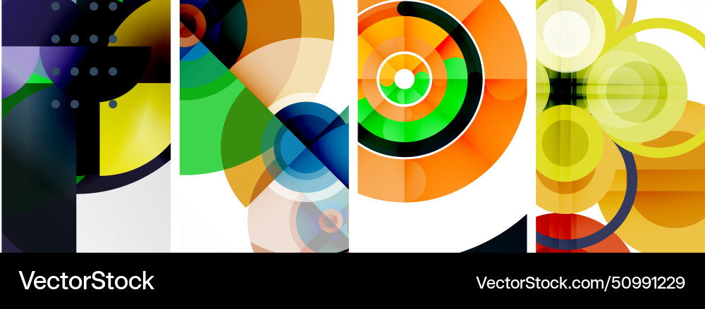 Colorful circles display the word hope Royalty Free Vector