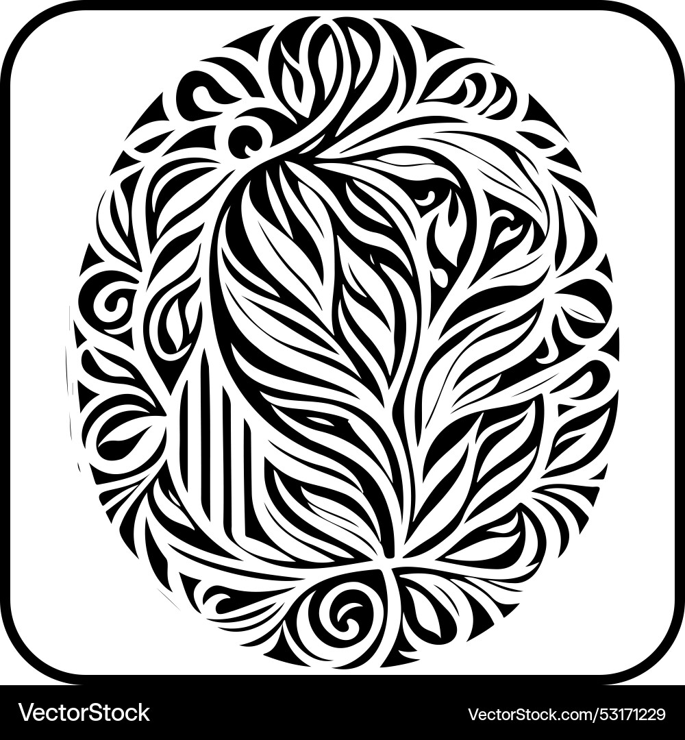 Laser engraving patterns ornament decoration Vector Image