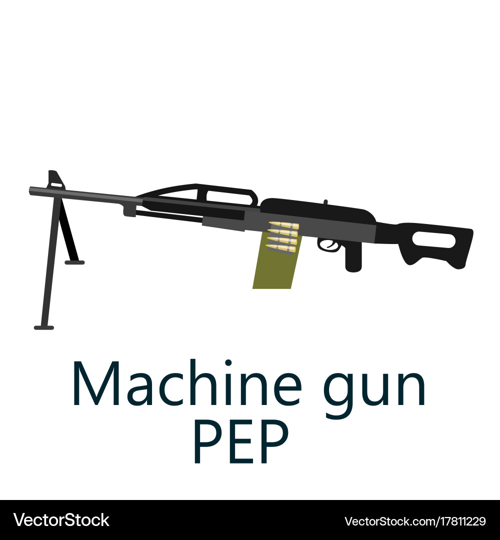 Layered of machine gun pep Royalty Free Vector Image