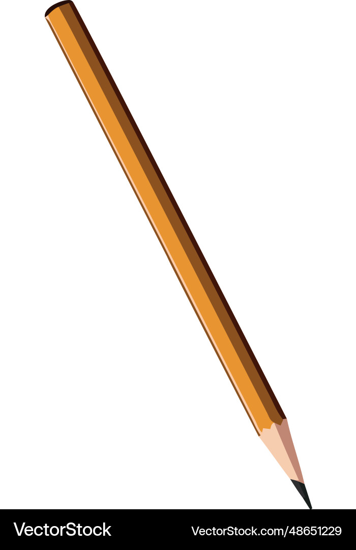 Sharp pencil Royalty Free Vector Image - VectorStock
